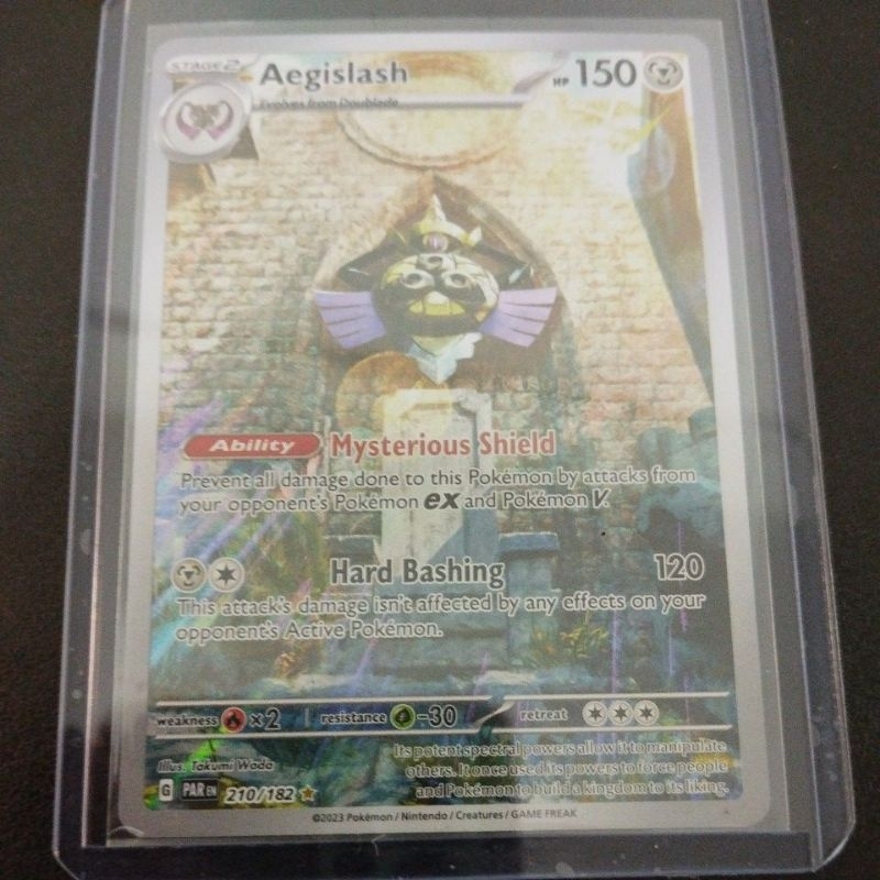 Original Pokémon TCG - Aegislash - 210/182 - Illustration Rare Paradox ...