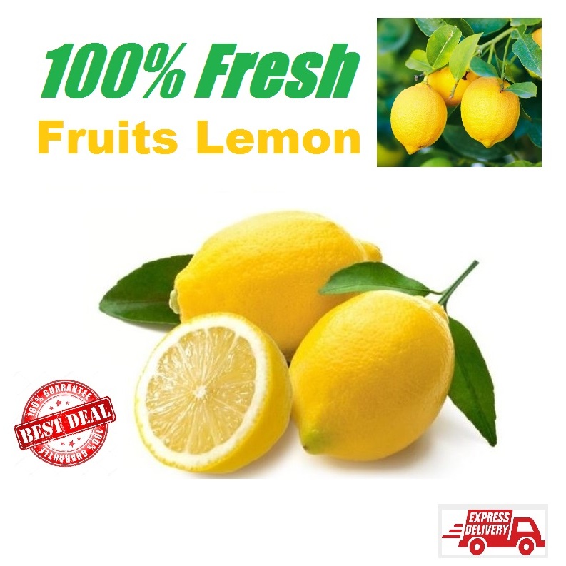 (5pcs) Fresh Fruits Lemon / Fresh Lemon / Buah Lemon / Buah Lemon / 柠檬 ...