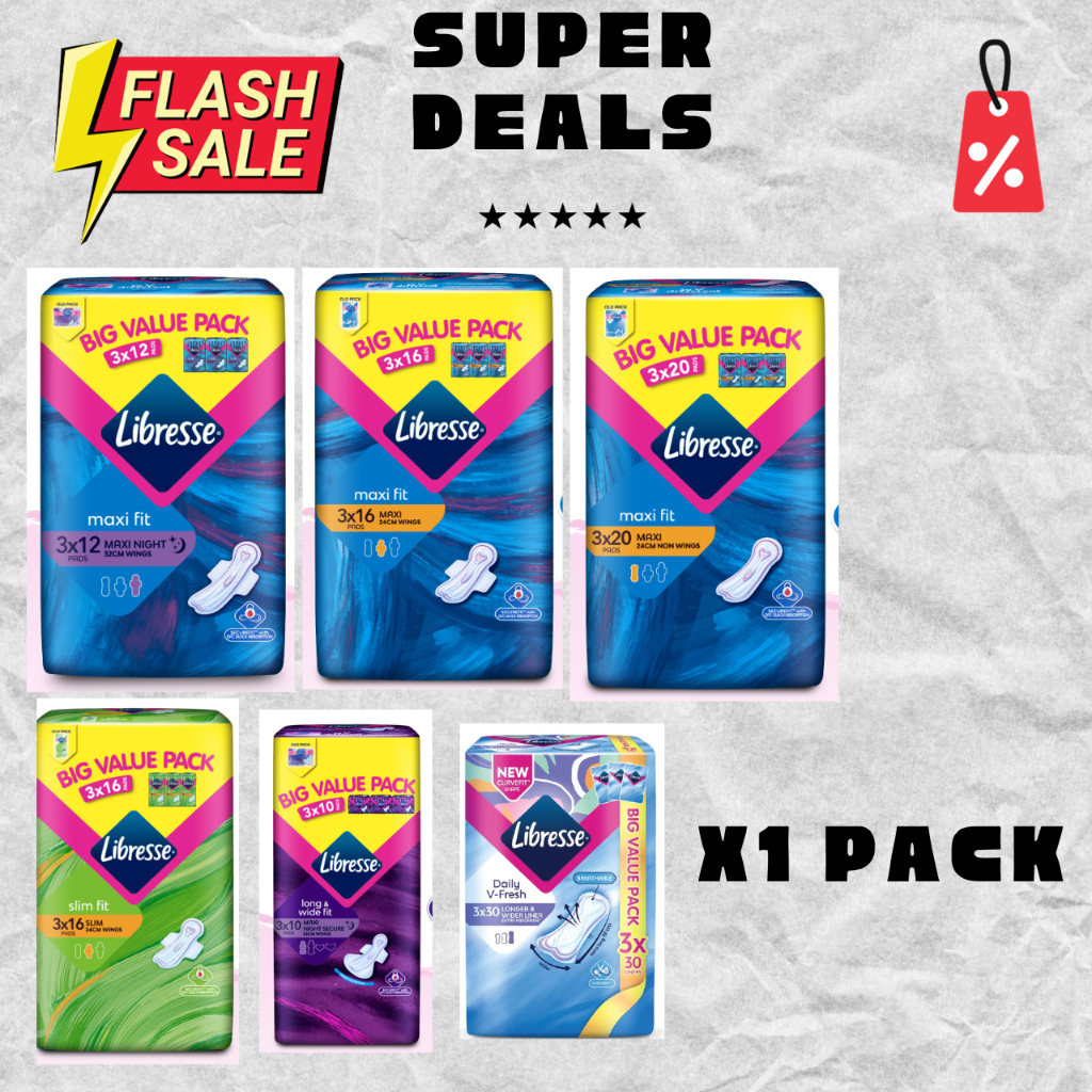 CLERANCE Libresse Pads & Panty Liner PACK PALING JIMAT/MUTIPACK/ TWIN ...