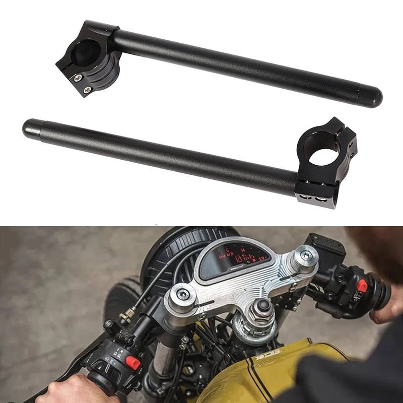 Motorcycle Universal 7/8"22mm Handlebar Aluminum Riser Rised Adjustable ...