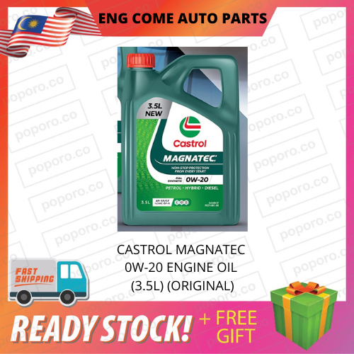 CASTROL MAGNATEC 0W-20 ENGINE OIL (FULL SYNTHETIC) (3.5L) (BEZZA, AXIA ...