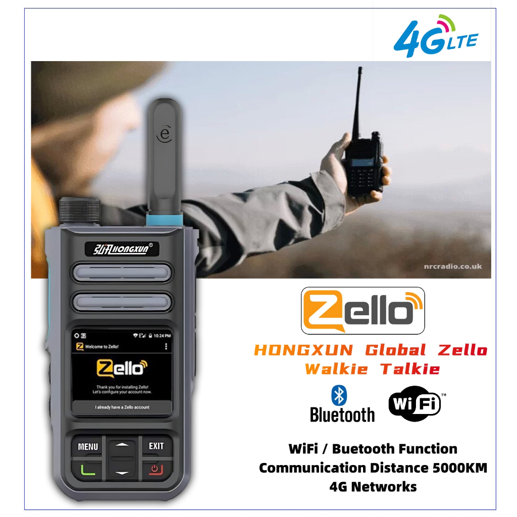 HONGXUN Zello Walkie Talkie 5000KM Long Range PTT Walkie Talkie with ...