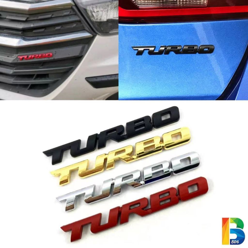 Universal Turbo Alloy Metal 3D Emblem Logo Turbo Car Decoration Badge ...