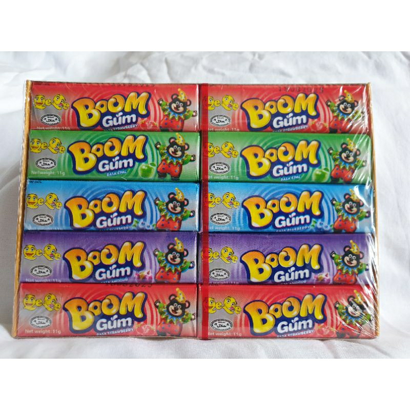 QeQe Boom Tattoo bubble gum 20pcs X 11g | Shopee Malaysia