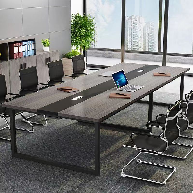Long Wide Meeting Table Dining Table Thickened Table Meja Pejabat Meja ...