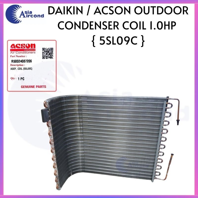 DAIKIN / ACSON OUTDOOR CONDENSER COIL 1.0HP【 5SL09C 】 ( R50024087206 ...