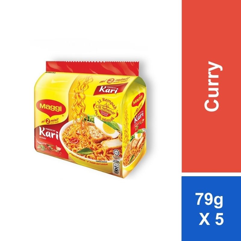 MAGGI Two Minute Curry (79g x 5pcs ) | Shopee Malaysia
