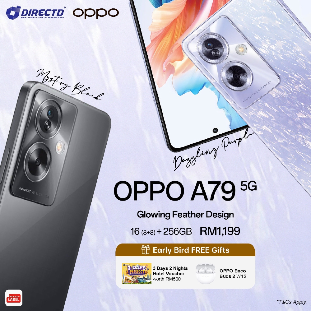 OPPO A79 5G [8GB+8GB RAM | 256GB ROM] | Shopee Malaysia