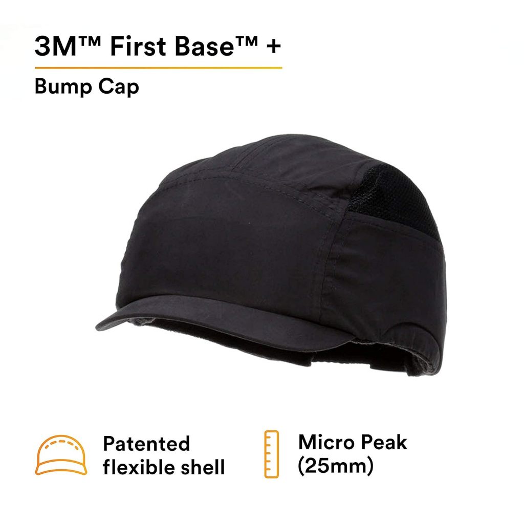 3M First Base + Bump Cap / Safety Cap, EN812 Protection, Navy Blue ...