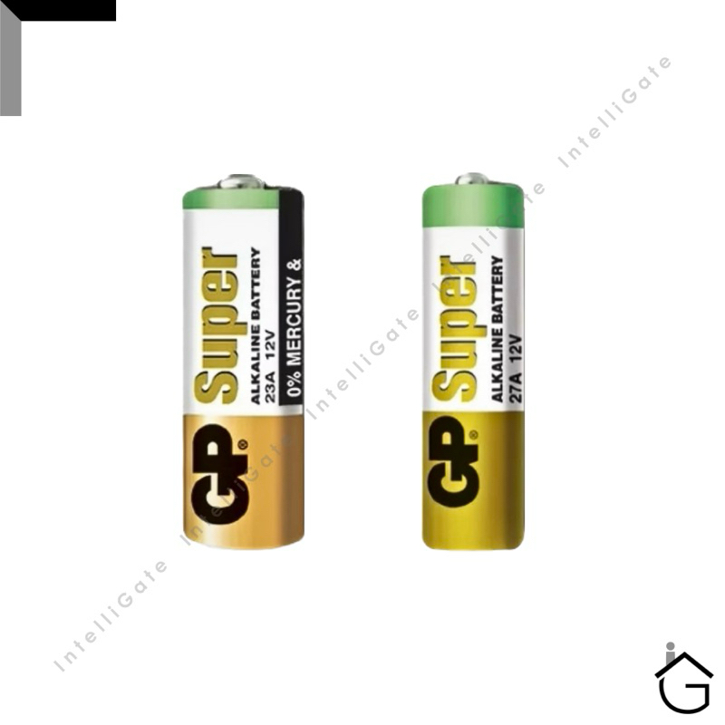 AUTOGATE REMOTE CONTROL BATTERY GP ALKALINE HIGH VOLTAGE 12V 23A / 27A ...