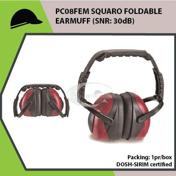 PC08FEM SQUARO FOLDABLE EARMUFF (SNR: 30dB) | Shopee Malaysia