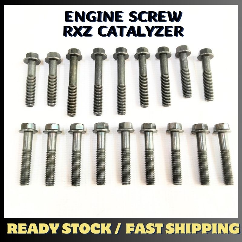 YAMAHA RXZ CATALYZER ENGINE SCREW (18PCS) MAGNET COVER SCREW CLUTCH ...