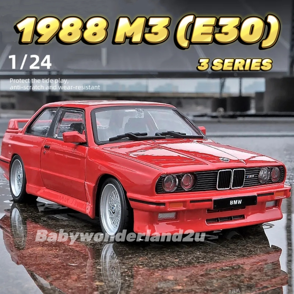 Die Cast 1:24 BM M3 E30 Burago Diecast Vehicle Models Collection ...