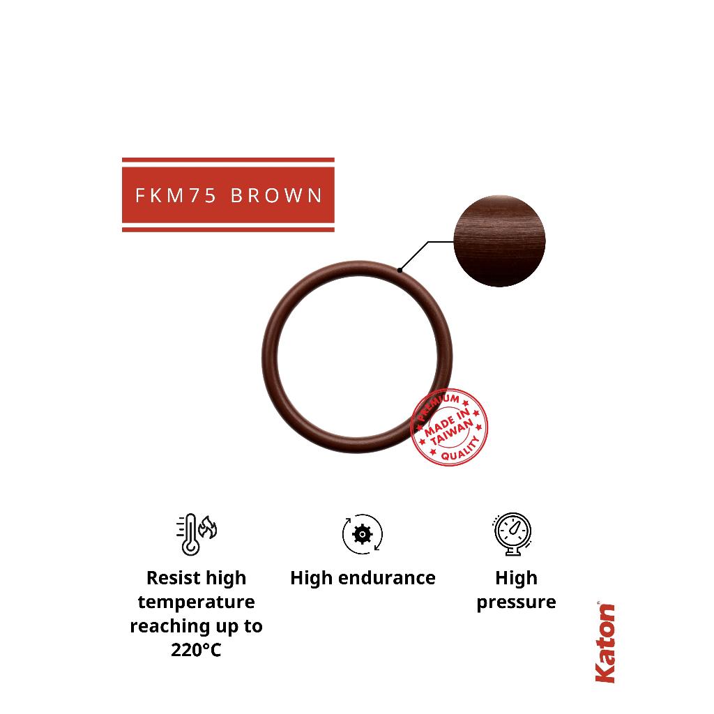 VITON O Ring KATON FKM75 Brown AS568 CS 2.62mm 110 111 112 113 114 115 ...