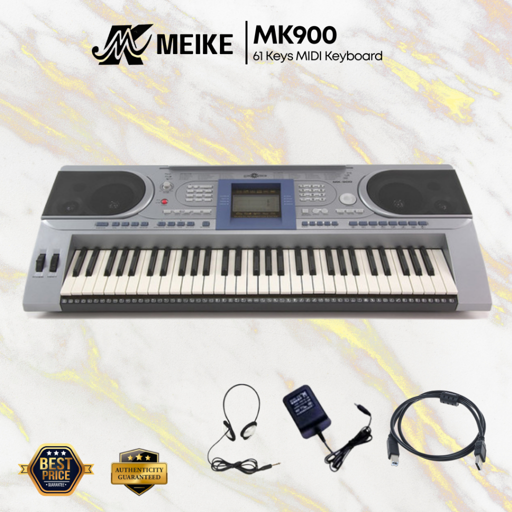MEIKE 61 Keys Professional Keyboard MIDI with Touch Function Keys MK900 ...