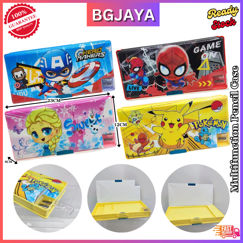 Cartoon Pencil Case Kids Magnet Pencil Case Students Pencil Box School ...