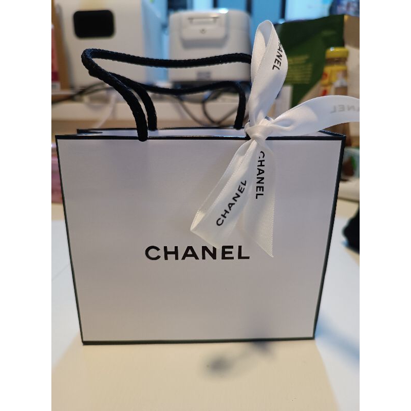 Mini Chanel Paper Bag with ribbon | Shopee Malaysia