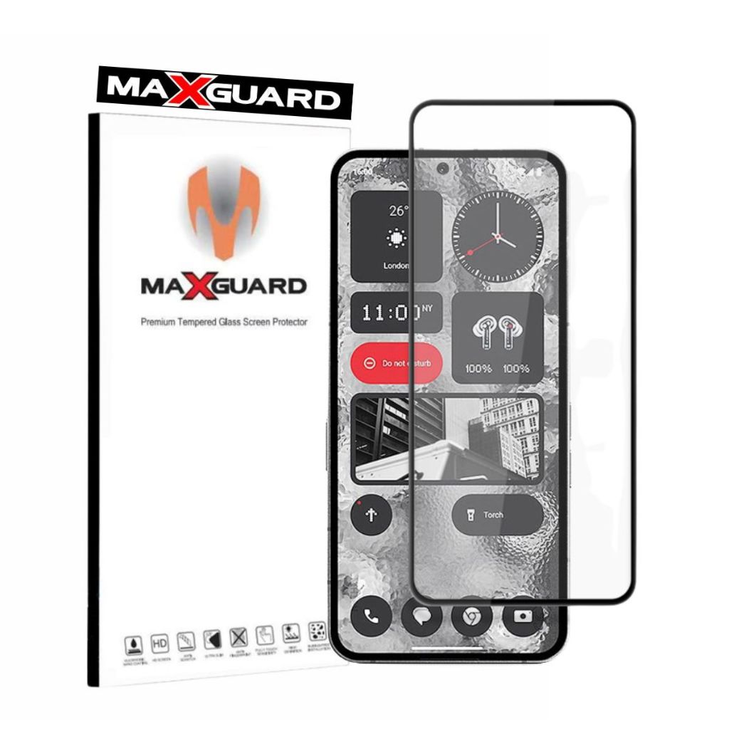 MAXGUARD - (FULL GLUE) HD Plus Full Cover Tempered Glass For Nothing ...