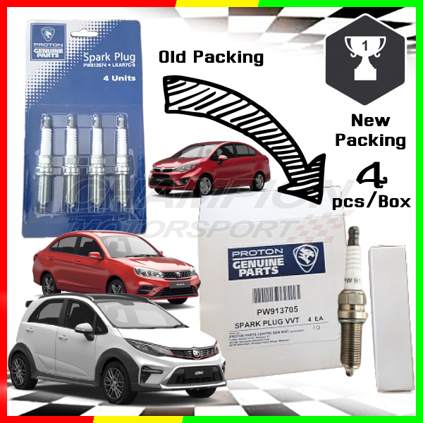 Proton Iriz New Persona New Saga VVT Genuine Spark Plug PW913705 LKAR7C ...