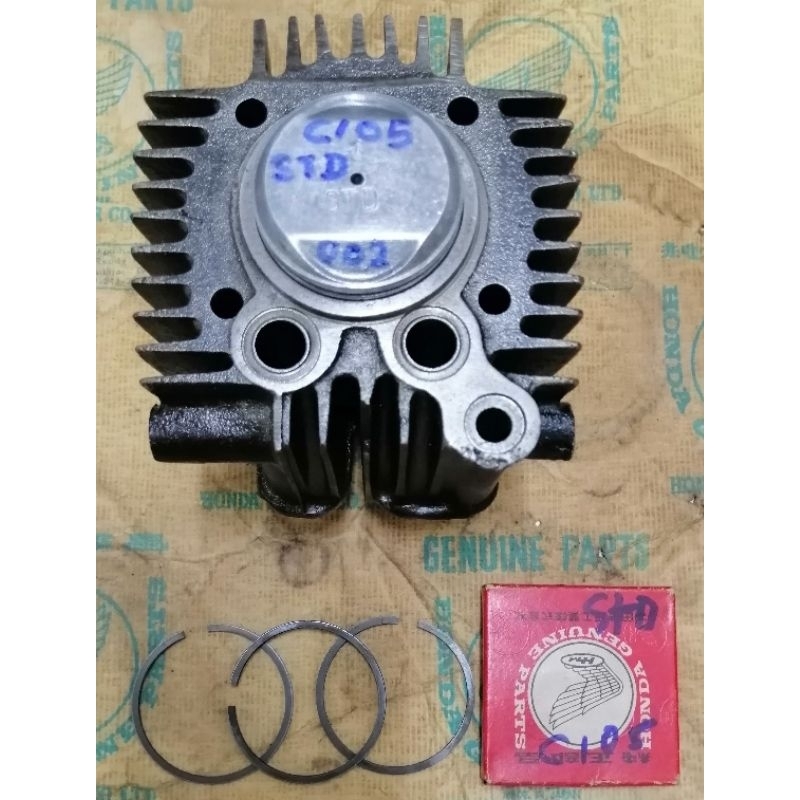 Honda 50cc C100/C102/C105/C110 Cylinder (Ori Motor )(Used ) + Piston ...