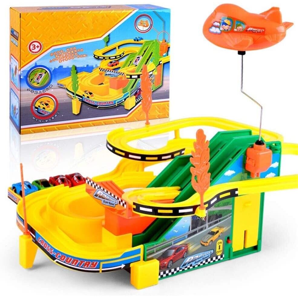 Mini Autodrome Kids Children Play Toy Racing Car Track With 4 Racing ...