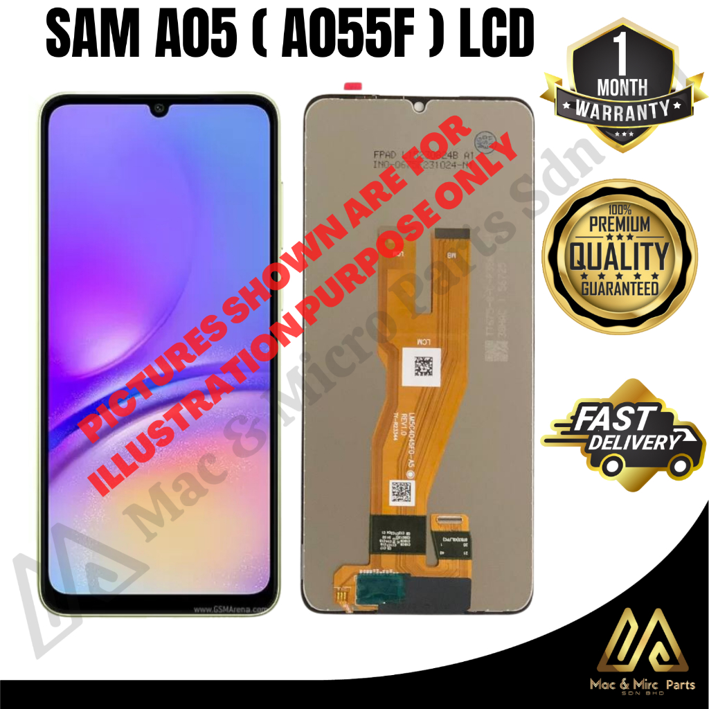 SAMSUNG A05 ( A055F ) Fullset LCD ORIGINAL Quality Touch Screen Digitizer Replacement LCD ...