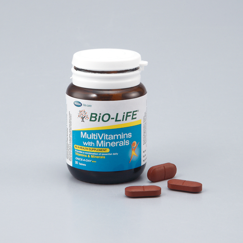BIO-LIFE MULTIVITAMINS with MINERALS (1 BOTTLE x 30 TABLETS) | Shopee ...