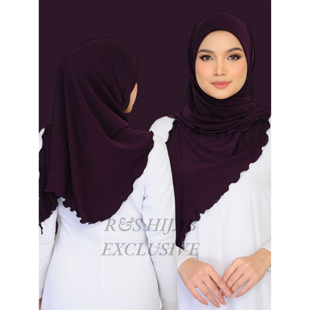Bawal lazy Layla Ruffle Moscrepe ( Ready Stock ) Ironless ruffle ...