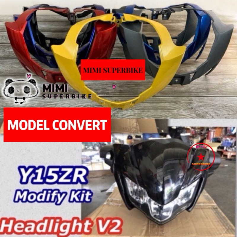 MODEL CONVERT YAMAHA Y15ZR V1 TO V2 HANDLE TOP UPPER COVER ( METER V1 ...