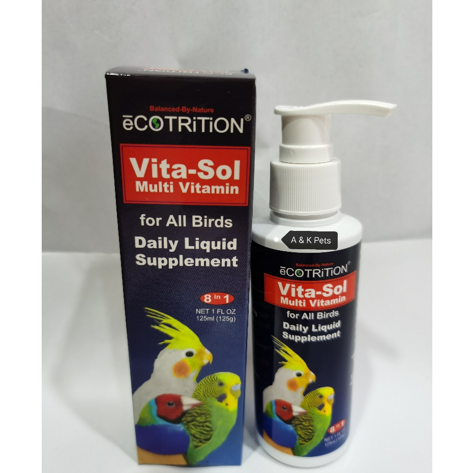 Ecotrition Vita Sol Daily Multivitamin Supplement 125ml (BIRD ...