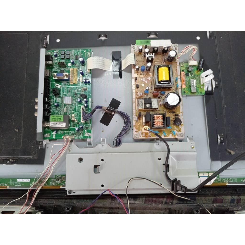 (1219) Sharp LC-39LE440M Mainboard, Powerboard, Inverter, LVDS, Cable ...