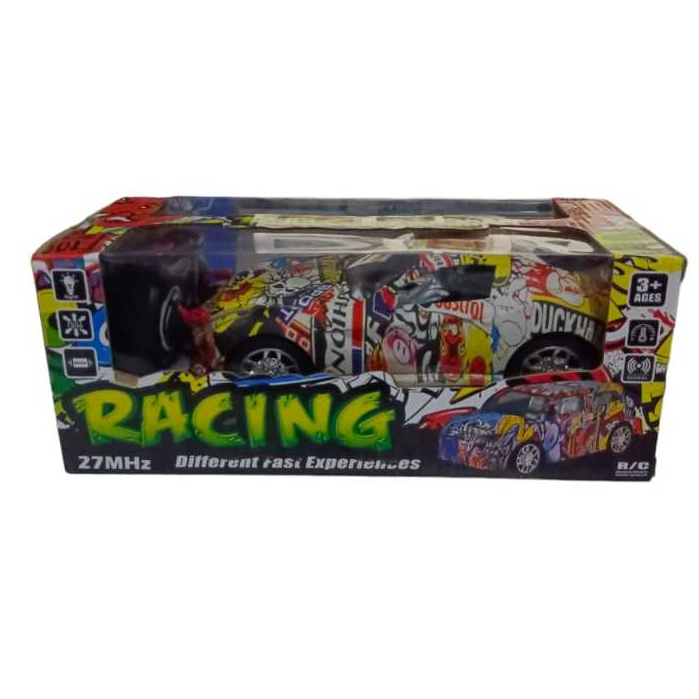 Graffiti RC Rechargeable Racing Car with 4 Functions, Assorted Design ...