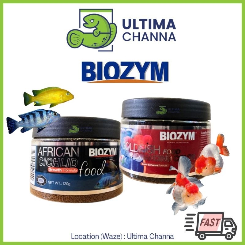 [NEW] Biozym Color Enhancing Goldfish Pellet / African Cichlid Fish Food high protein high ...