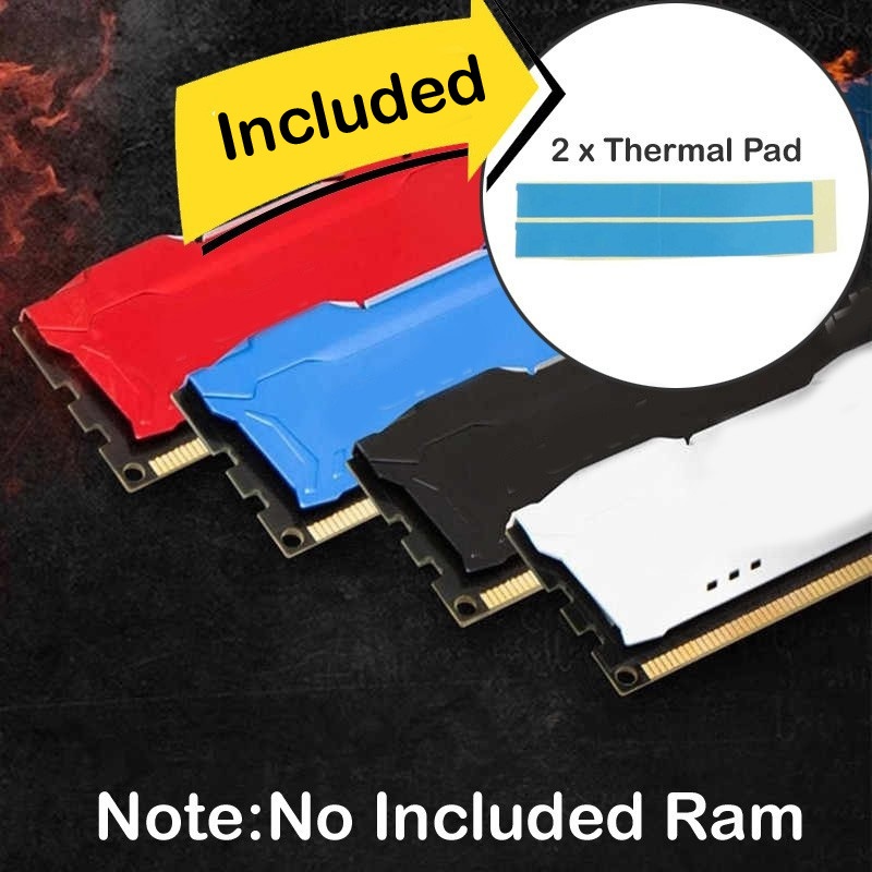 Computer Memory Cooler Radiator Ram Heatsink For Ddr2 Ddr3 Ddr4 Ram Amor Vest 2pcsset For 1 