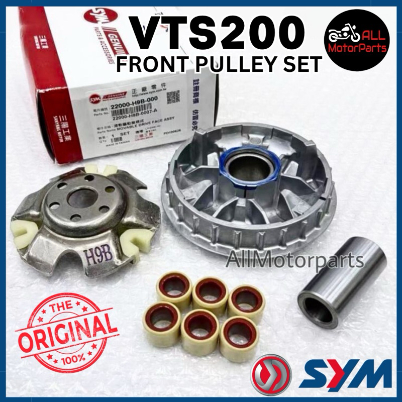 [100% ORI] VTS200 VTS 200 SYM200 ELEGAN-150 FRONT PULLEY SET ROLLER ...