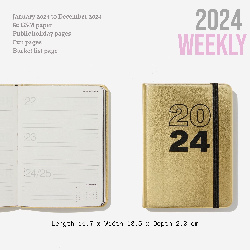 TYPO x Planner / Year 2025 A5 & A6 Weekly Daily Buffalo Diary 14.8 x ...
