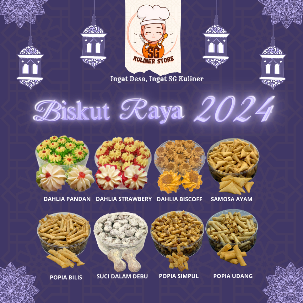 V3 KUIH RAYA HANDMADE BUATAN ORANG KAMPUNG DAHLIA/SEMPRIT/SAMOSA /POPIA ...