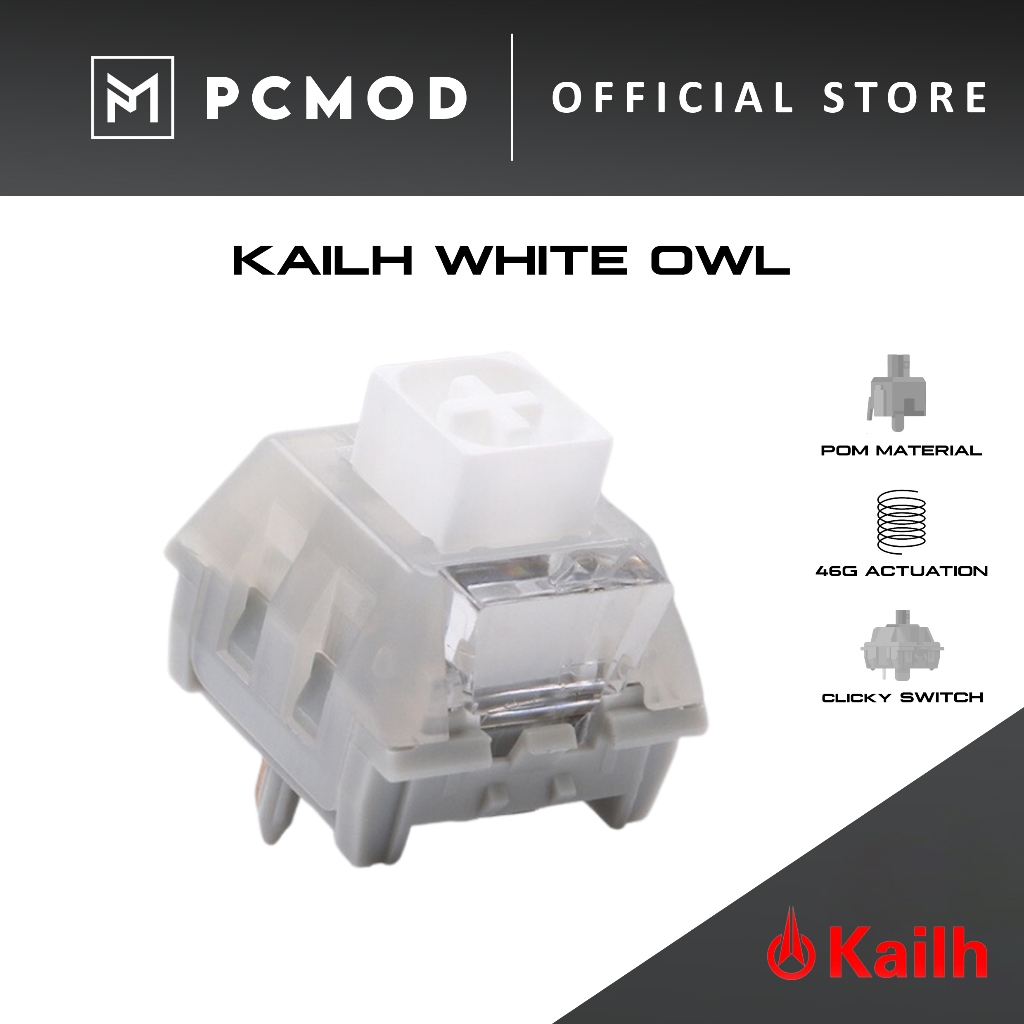 KAILH White Owl | Clicky Switch for Mechanical Keyboards | PCMOD x ...