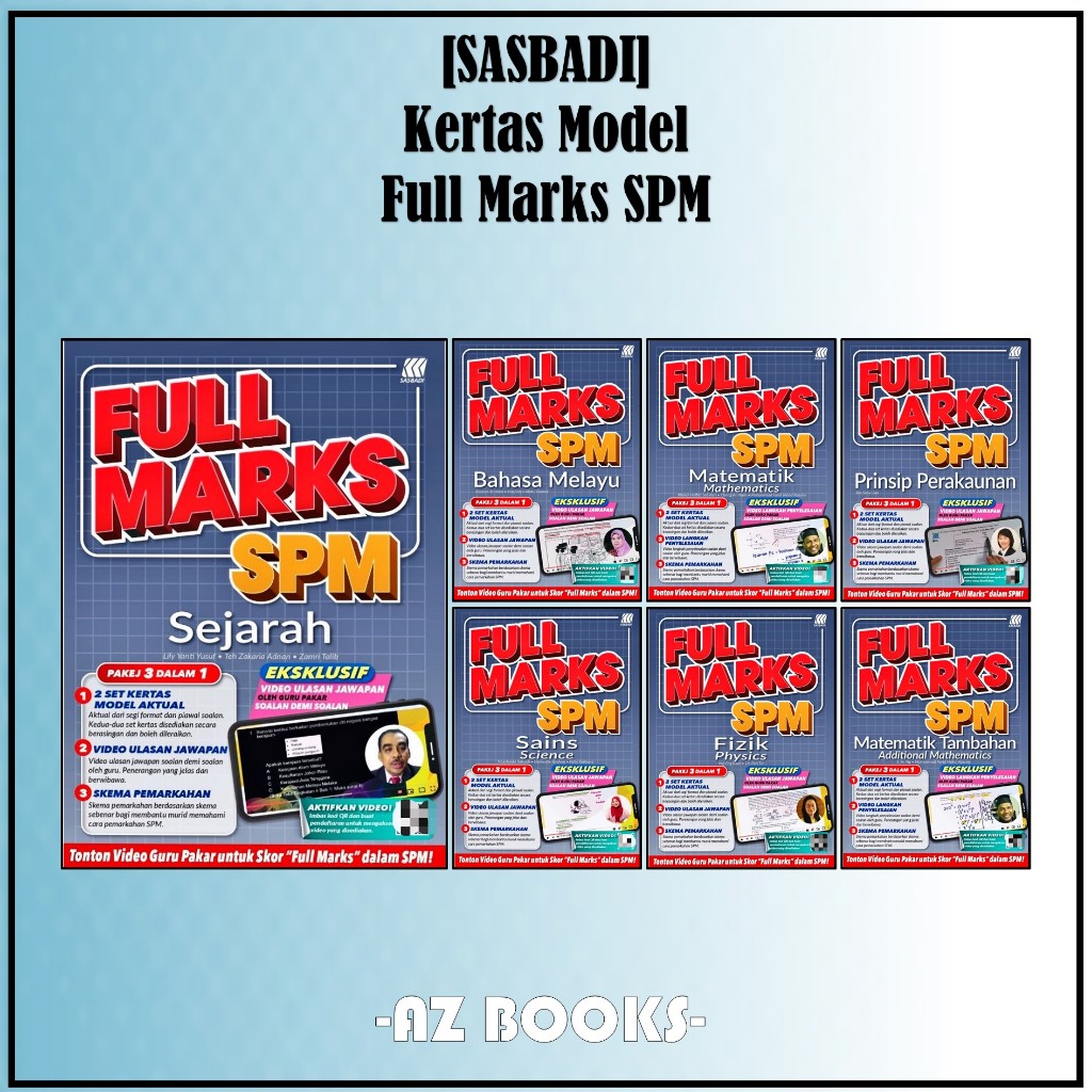 [AZ] SASBADI - 2024 Kertas Model Full Marks SPM | Shopee Malaysia