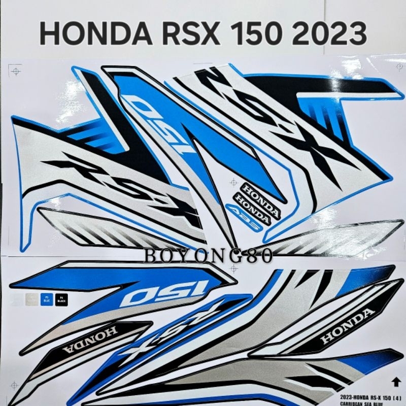 HONDA RSX 150 2023 ( 4 ) BODY STICKER ( READY STOCK ) | Shopee Malaysia