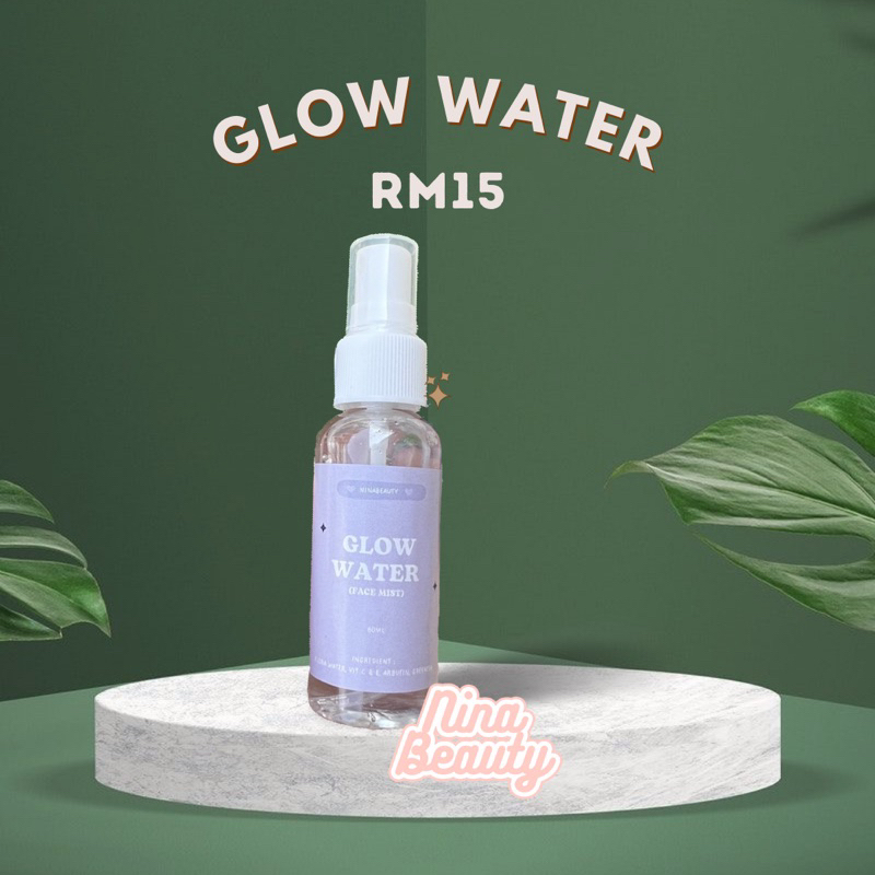 GLOW WATER | Face Mist Glowing Setting Spray makeup tahan lebih lama ...