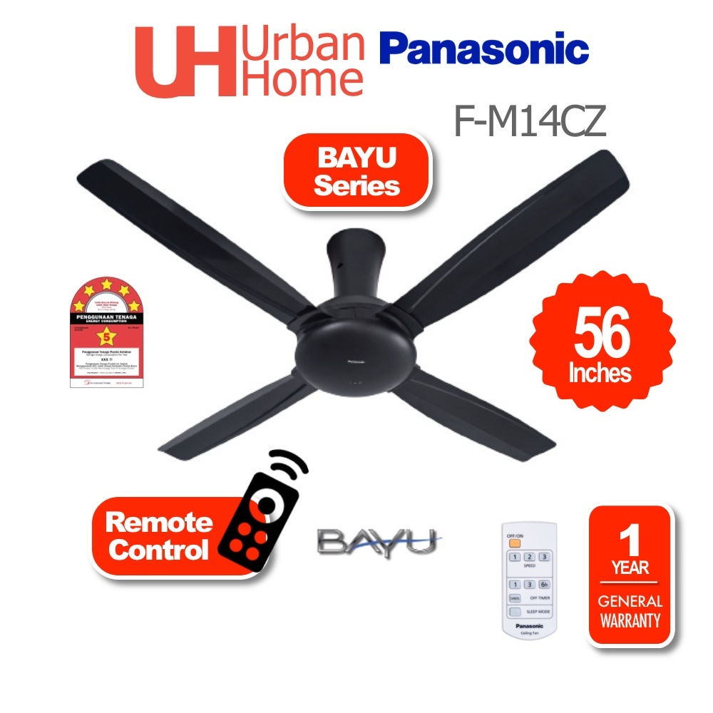 Panasonic BAYU Series Remote Control Ceiling Fan ( 56" ) F-M14DZ / F ...