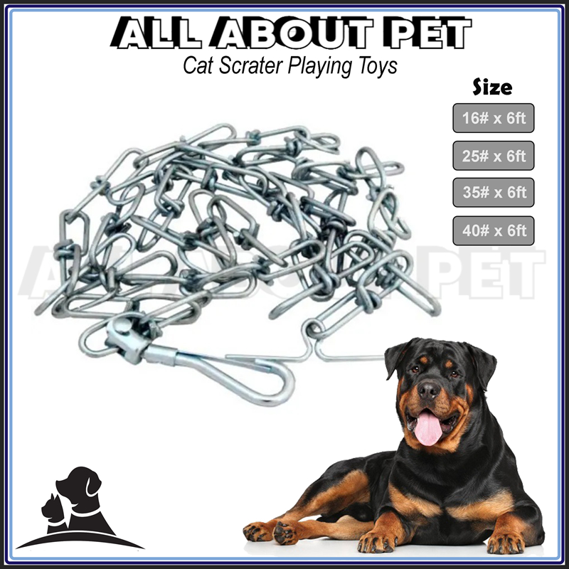 💥READY STOCK💥 6feet Galv Dog Chain Leash Animal Pet Chain Anti Chew ...
