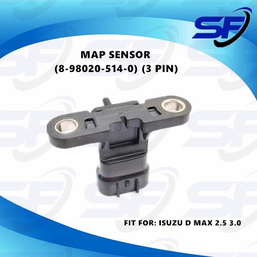 ISUZU D MAX 2.5 3.0 MAP SENSOR 8-98020-514-0 (3 PIN) | Shopee Malaysia