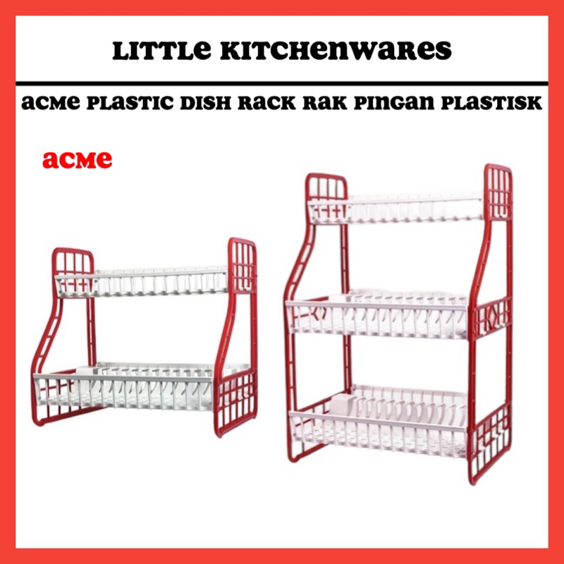 AC ME 2TIER & 3TIER PLASTIC DISH RACK_RAK PINGAN PLASTIK_RAK PINGAN ...
