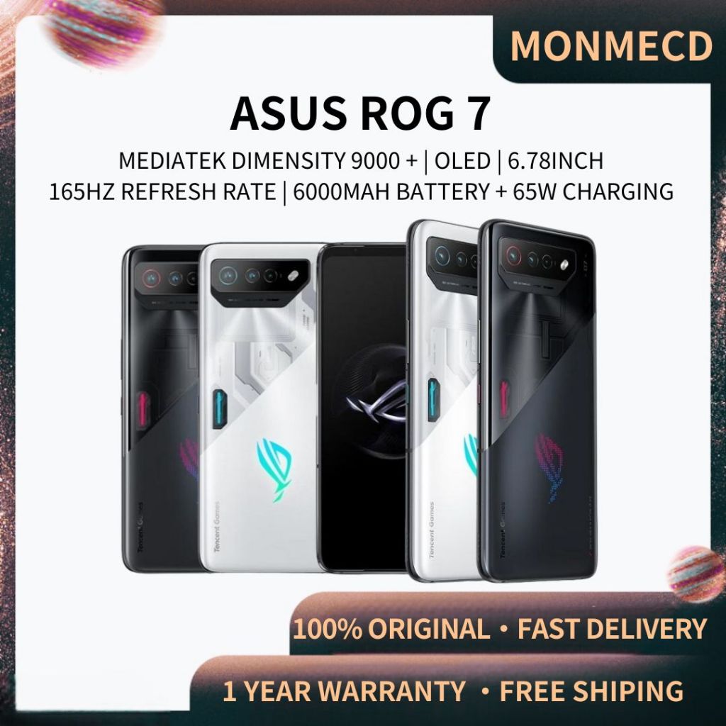 ASUS ROG Phone 7 Snapdragon 8 Gen2 Handphone OLED 165Hz 12+256GB ...