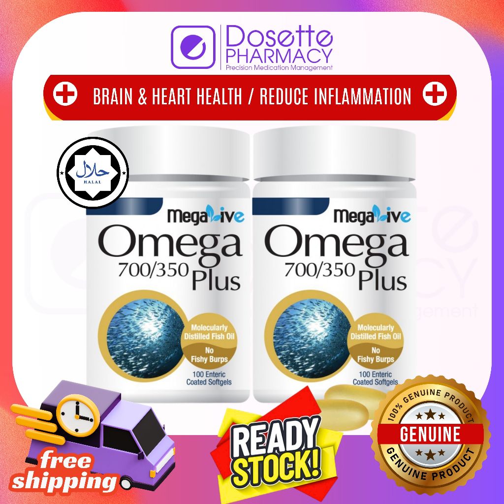 MEGALIVE OMEGA 700/350 PLUS [EXP:07/26] 100S ANTIOXIDANT, ANTI ...
