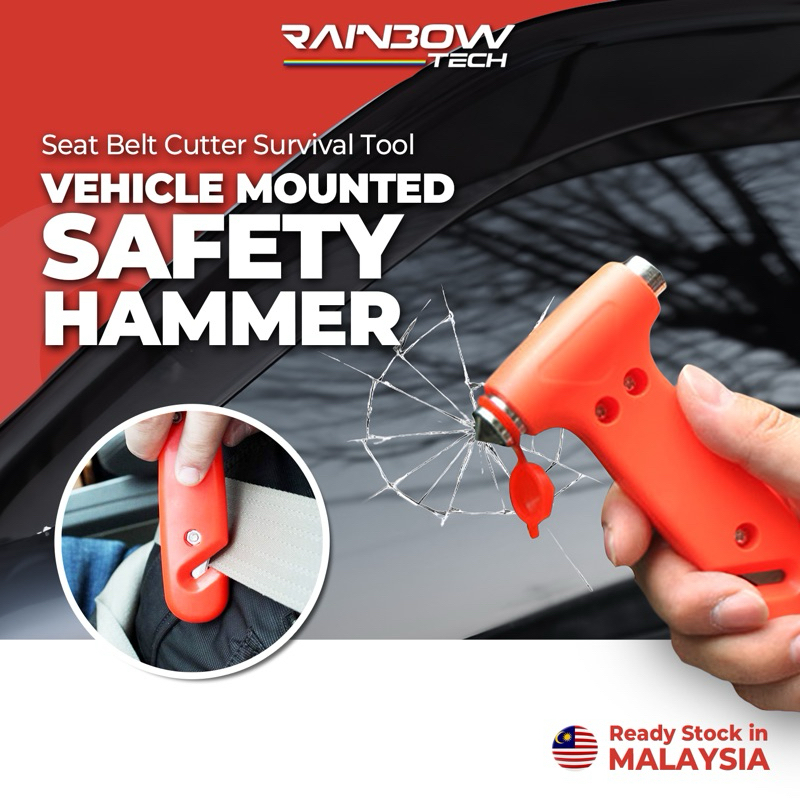 RBTECH Car Emergency Escape Tool Emergency Hammer Window Hammer Seat ...