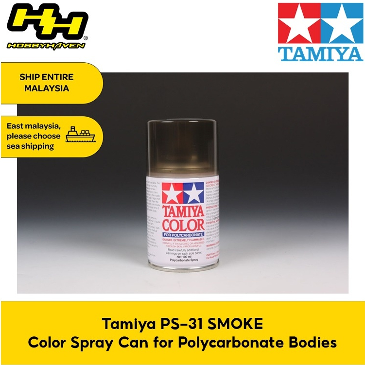 Hobby Haven Tamiya PS-31 SMOKE Color Spray Can for Polycarbonate Bodies ...