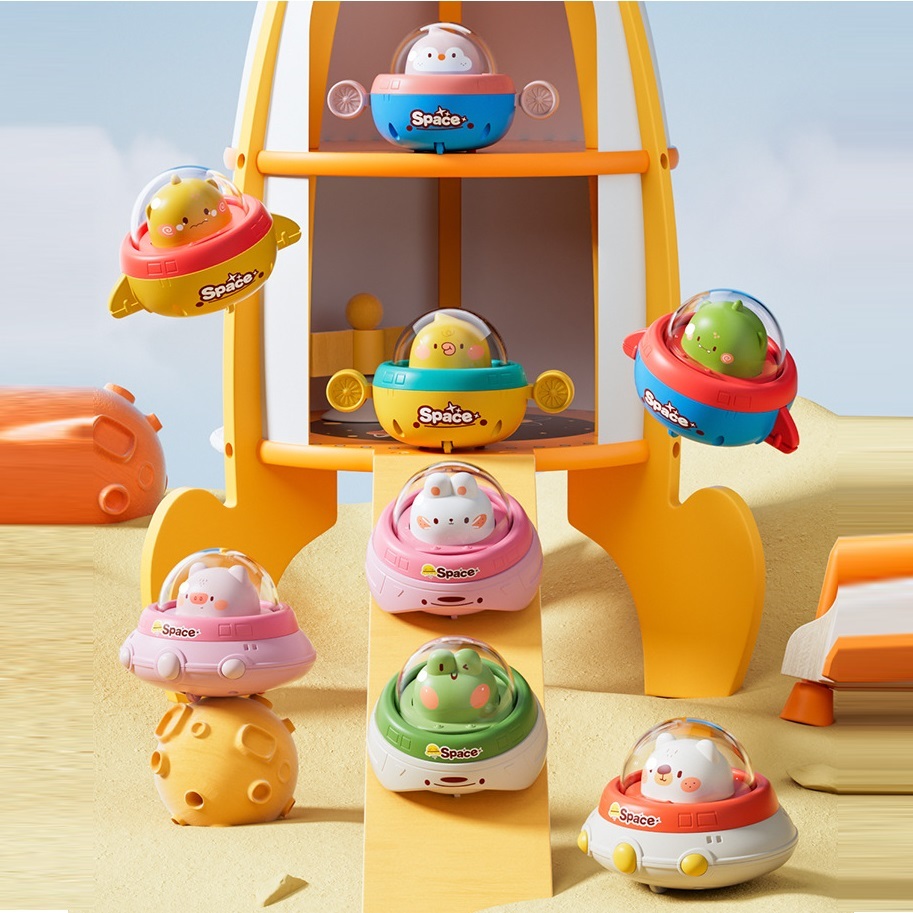 Children Press Press Space Car Toy / Flying Starry Sky Car / Baby Toy ...